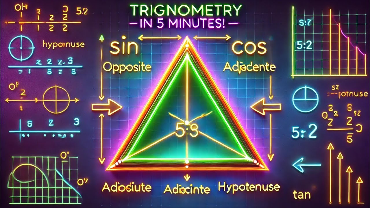 Trigonometry In 5 Minutes Learn Sine Cosine Tangent Fast Youtube