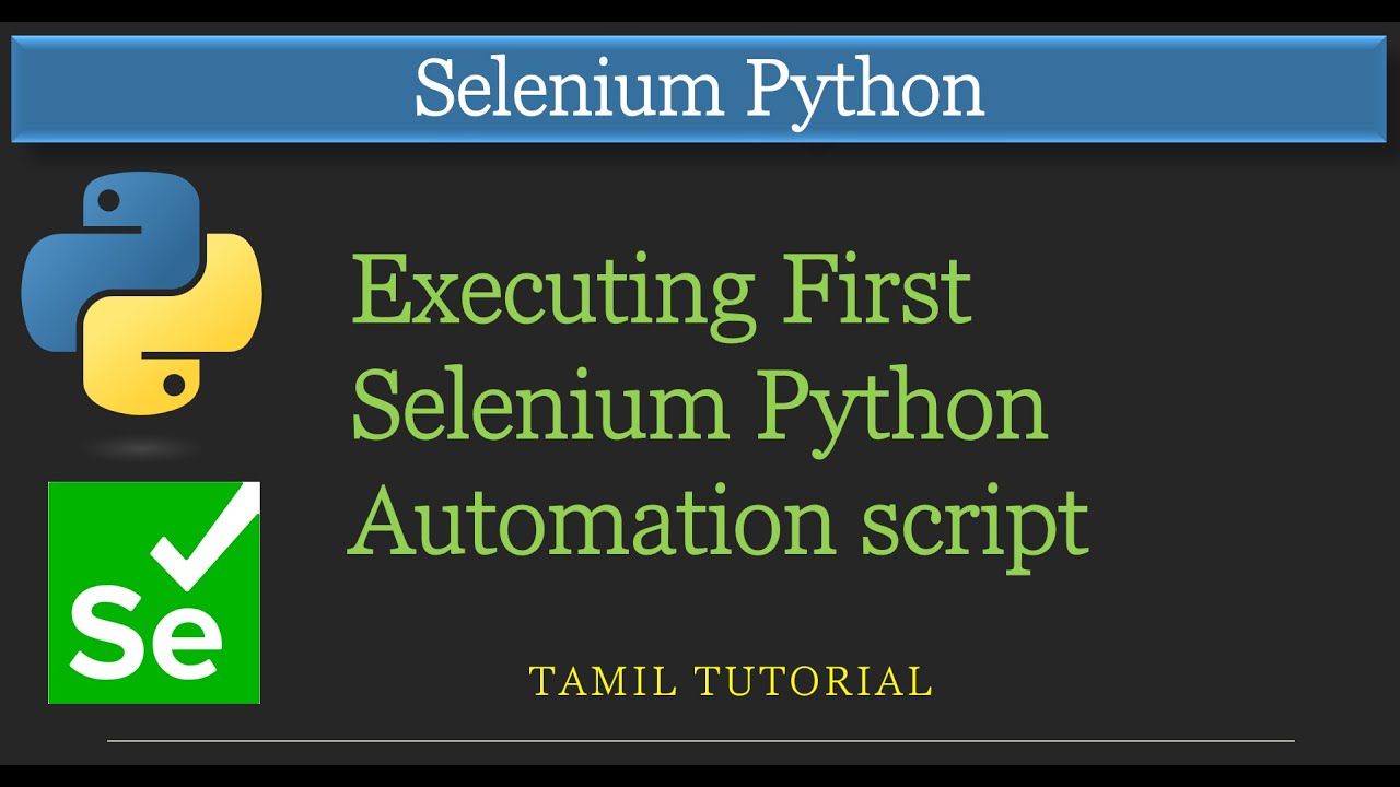 Running First Selenium Python Script Install Python Pycharm And