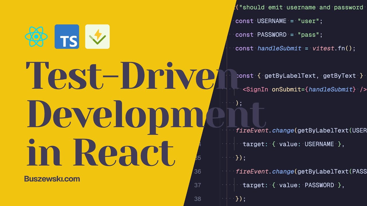 Test Driven Development For React Crash Course Youtube