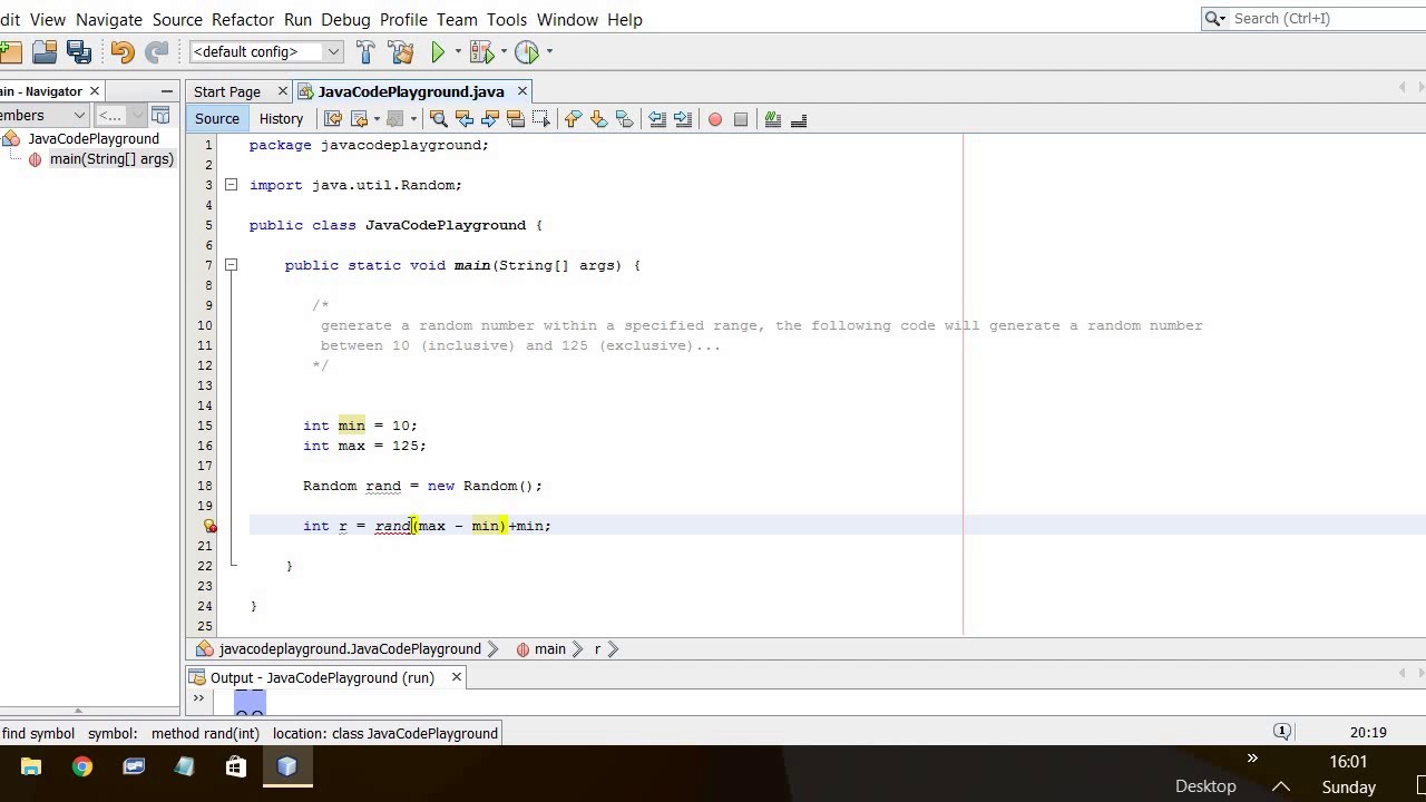 Random Number Generation Time Java At Harry Leslie Blog