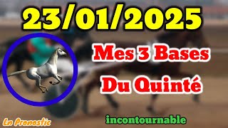 Pronostics Pmu Mes 3 Bases Incontournable Samedi 18 Janvier 2025