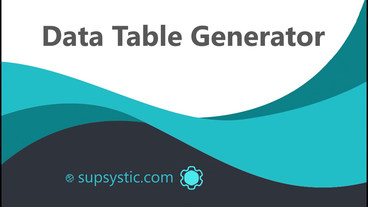 How To Create Responsive Table Using Data Table Generator Youtube