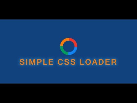 Create Loader In Html Css And Javascript Youtube