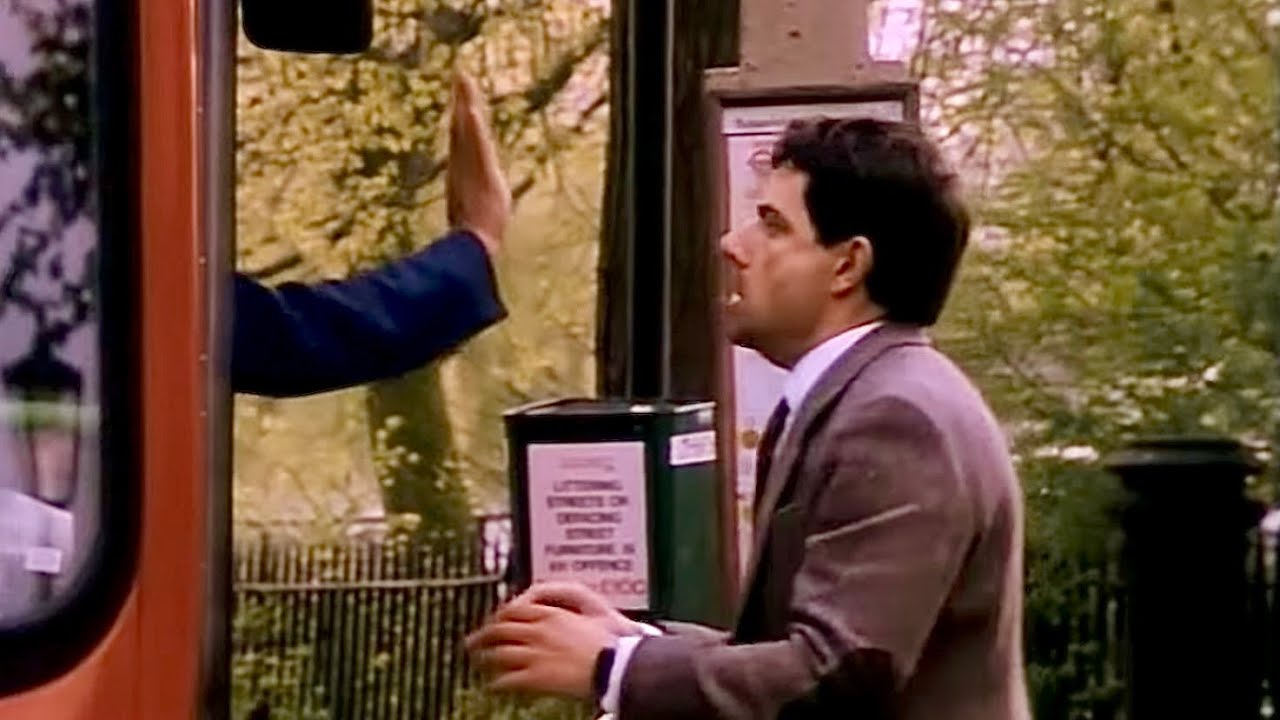 Mr Bean The Bus Stop 1991 Youtube