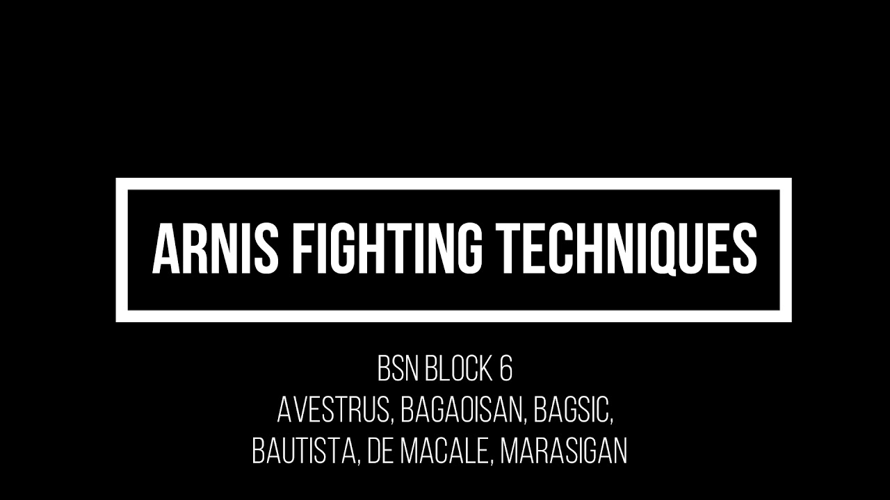 Arnis Fighting Techniques Youtube