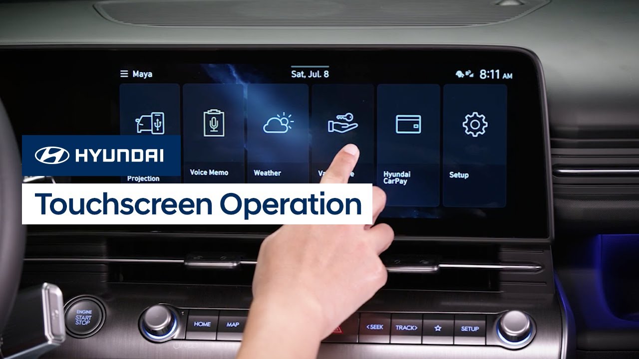 Touchscreen Operation Hyundai Hyundai How Tos