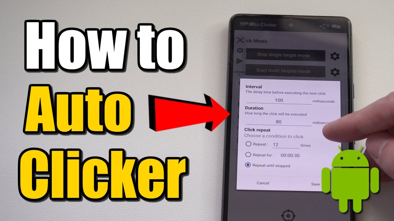 How To Use Auto Clicker On Android Phone Best Method Youtube