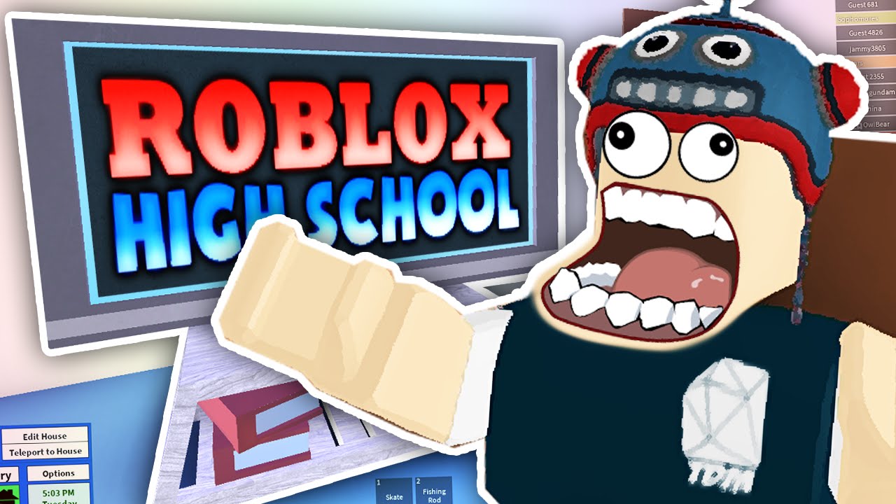 Building Houses At High School Roblox Youtube