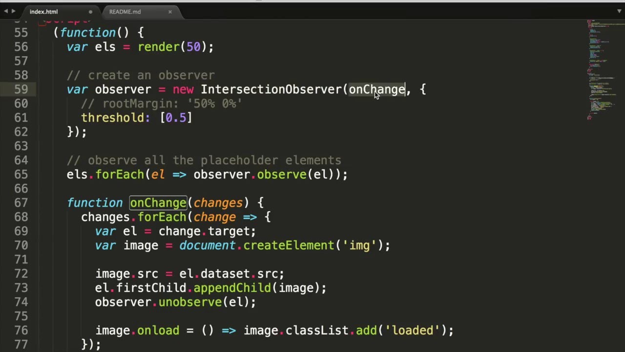 Intersectionobserver Api In 60 Seconds Youtube
