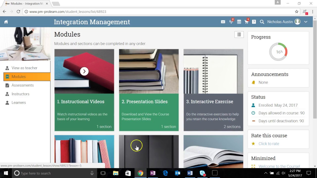 How To Use Pm Prolearn Online Pmp Courses Youtube