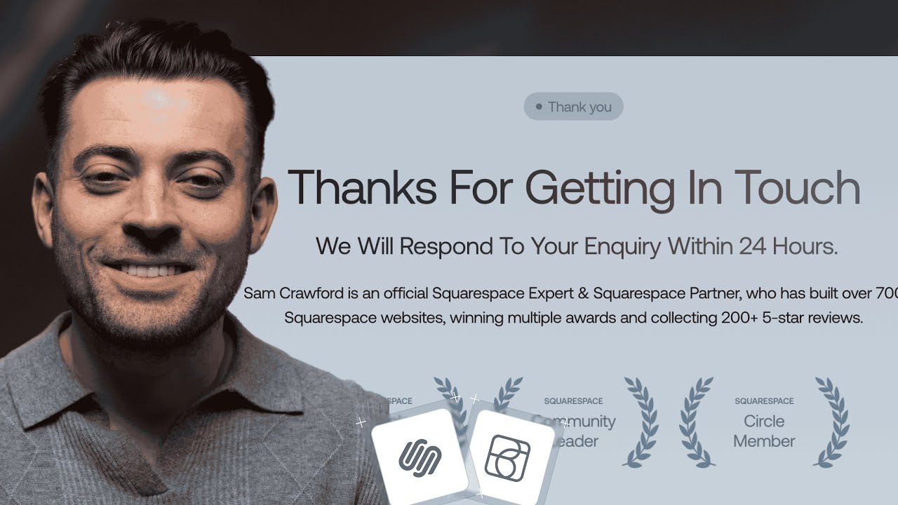 Create A Thank You Page After Form Submission On Squarespace Youtube