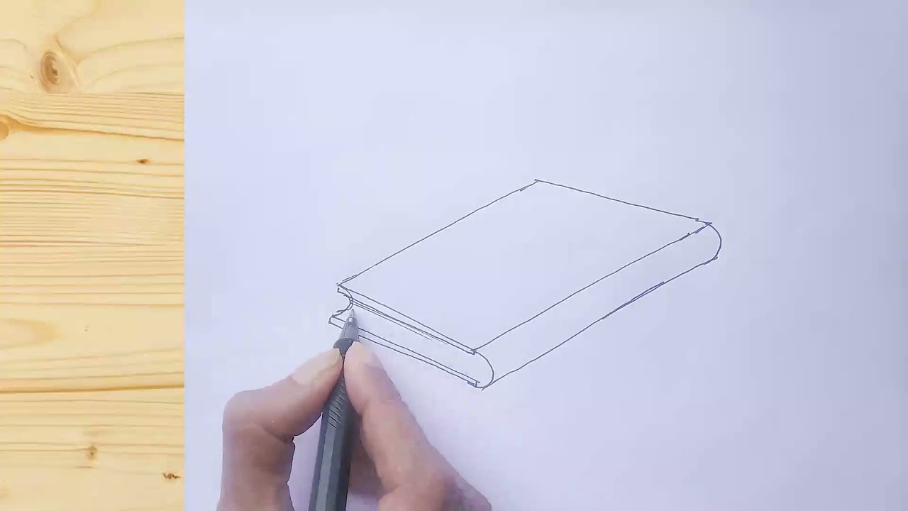 How To Draw A Book In 3d Perspective Easy Steps For Beginners Youtube