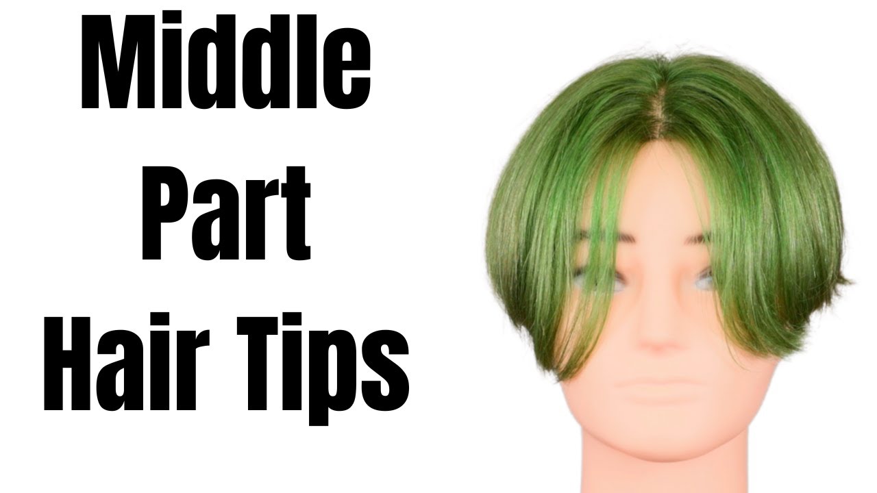 Middle Part Curtains Hair Tutorial Thesalonguy Youtube