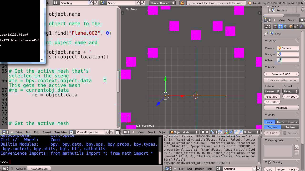 Blender Tutorial Basic Python Programming Part 23 Youtube
