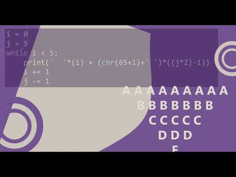 91 Alphabet Triangle Pattern Without Any Pre Defined Method Using While