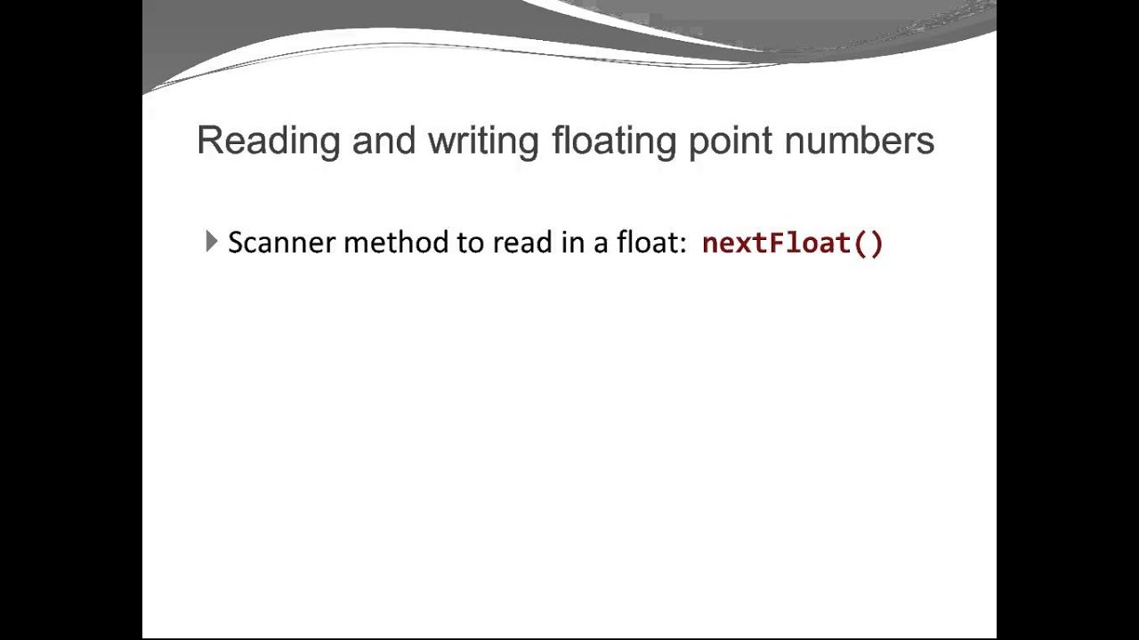 Java Basics Double Float Youtube