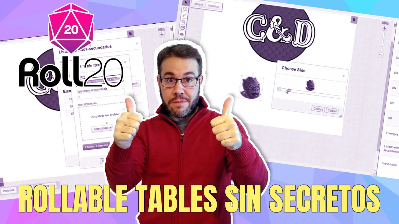 Roll20 Cómo Usar Rollable Tables Youtube