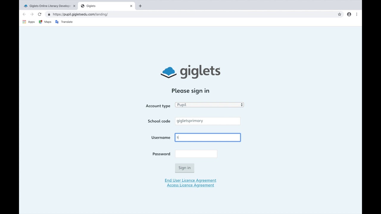 How To Login To Giglets As A Pupil Youtube