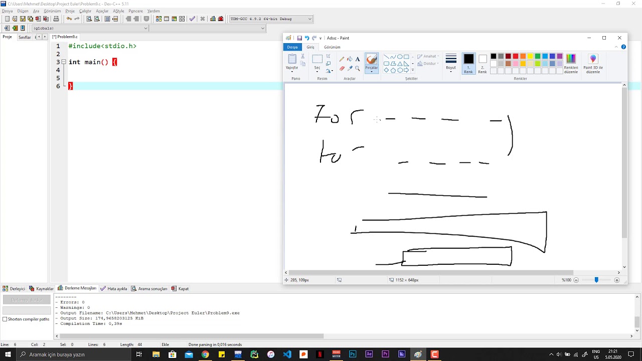 Project Euler Problem 9 C Youtube