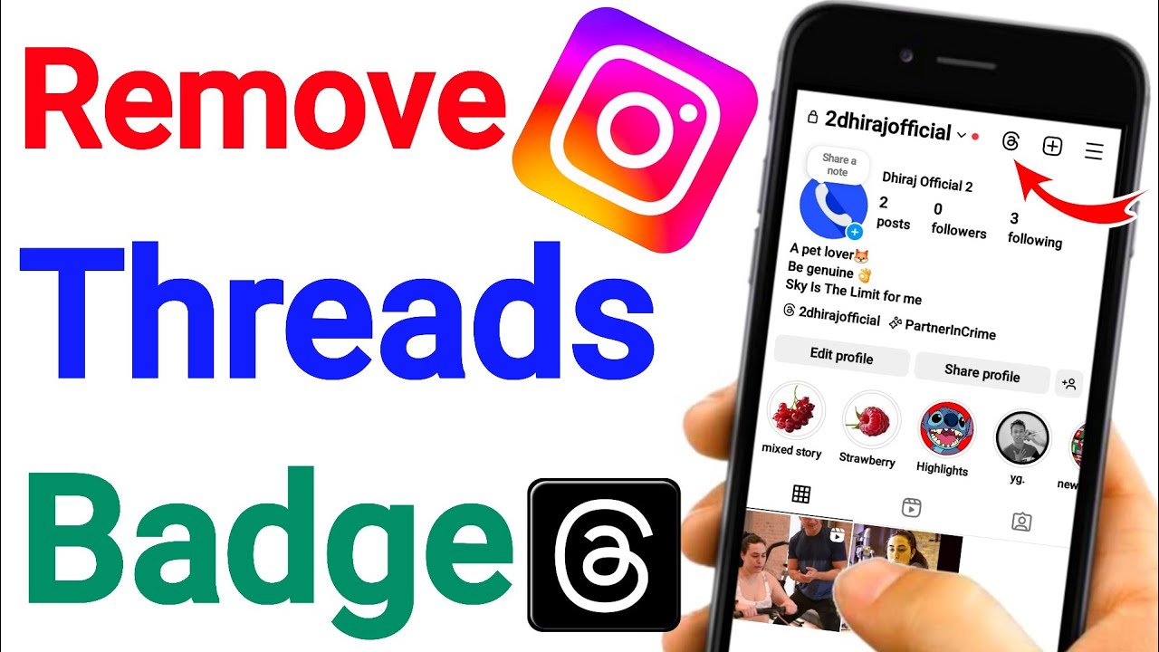 How To Remove Threads Badge From Instagram Profile Youtube
