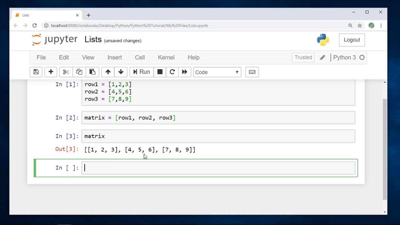 012 Nested Lists Youtube