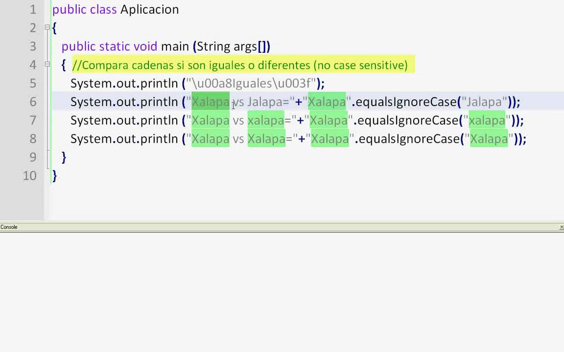 Java String Equalsignorecase Youtube