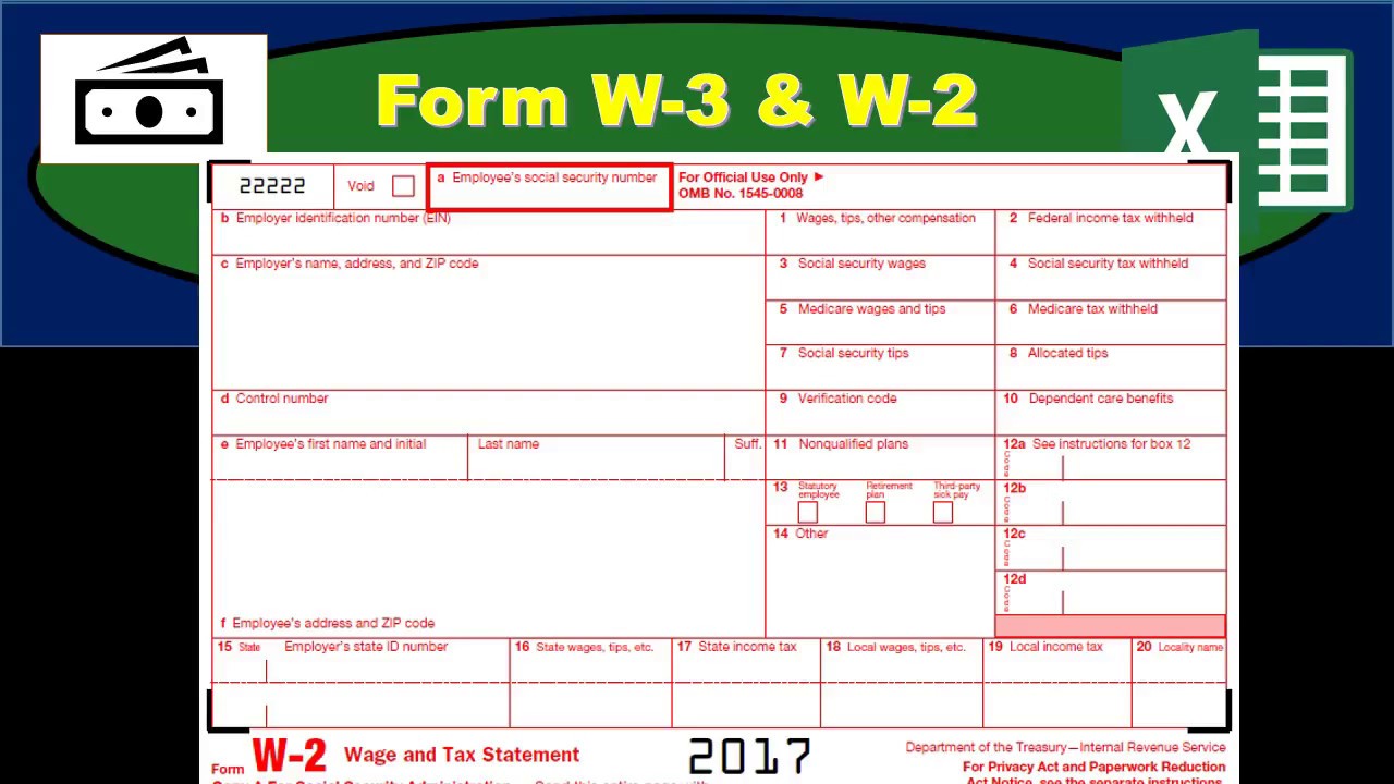 Printable W2 And W3 Forms