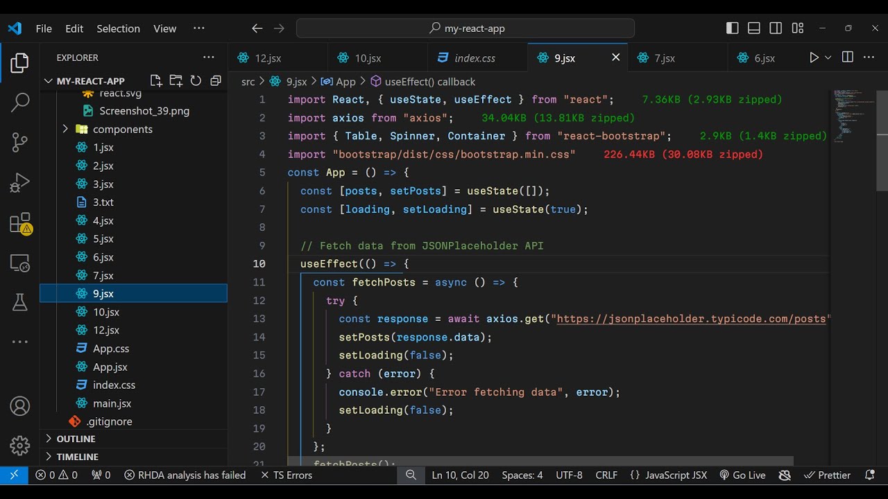 React Js Jsonplaceholder Api Example To Fetch Posts Using Axios And