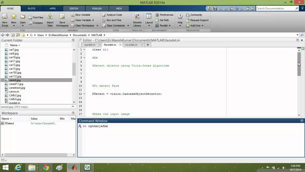 Matlab Image Processing Face Detection Project Code 2022 Youtube