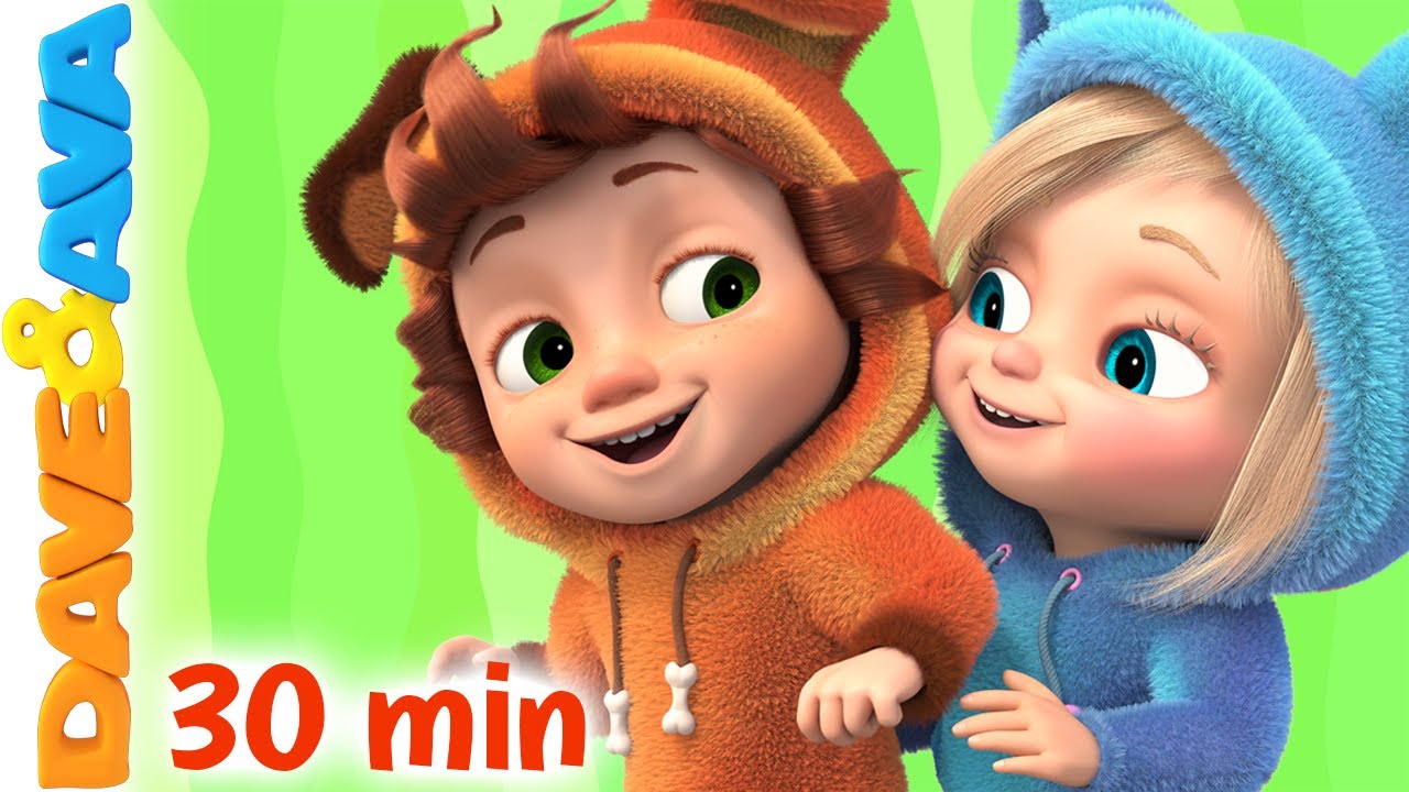 ёяшн One Little Finger Dave And Ava Nursery Rhymes John The Rabbit And