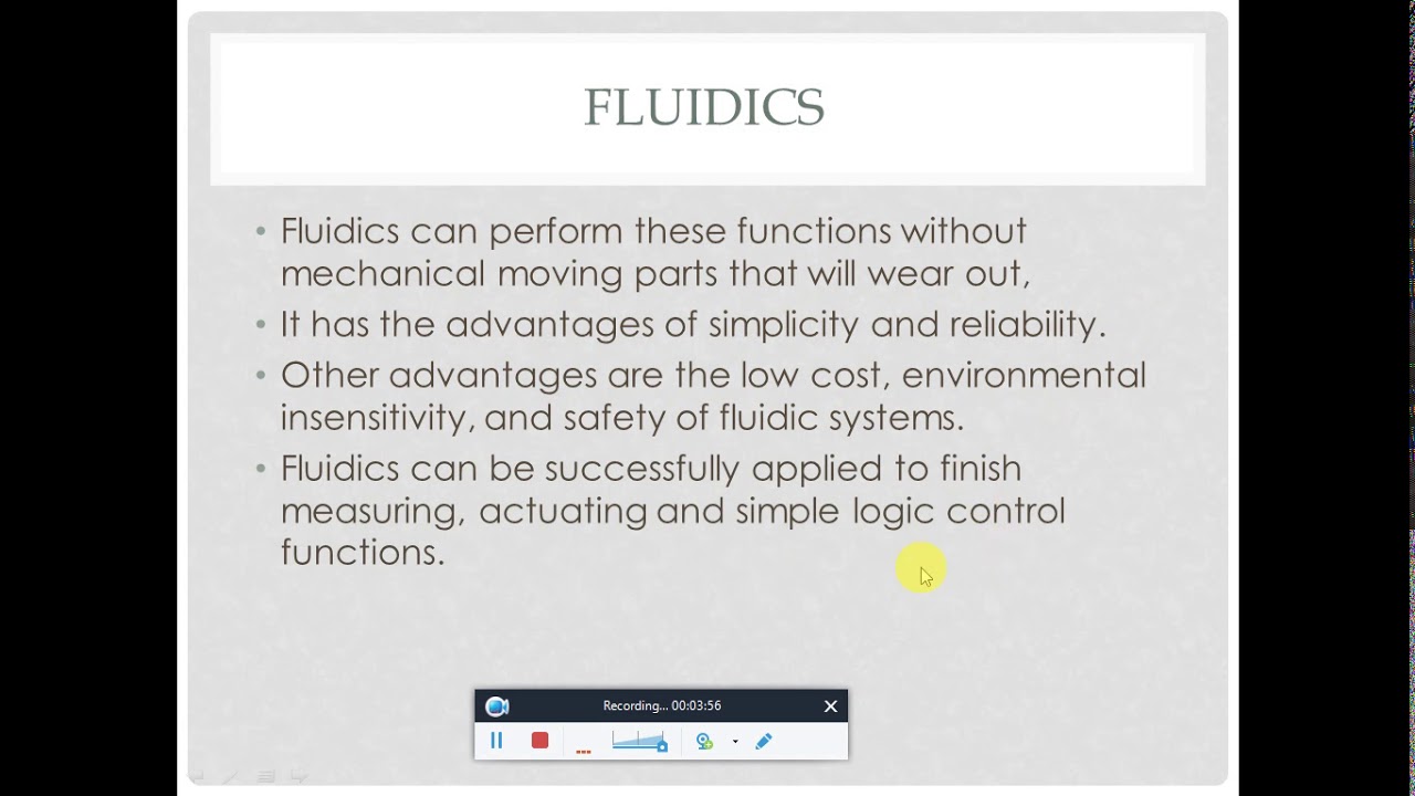 Introduction To Fluidics Youtube