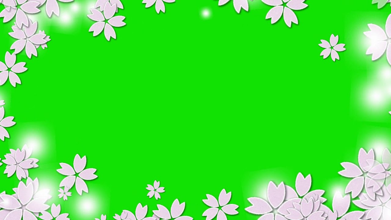 Flower Frame Green Screen Effect 55 Youtube
