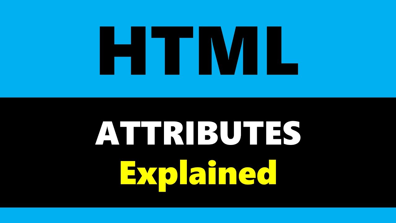 Html Attribute Youtube