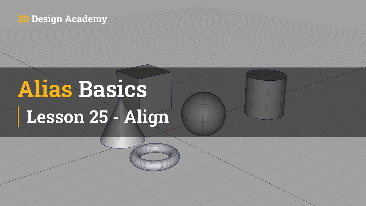 Autodesk Alias Basic Tutorials 25 Align Youtube