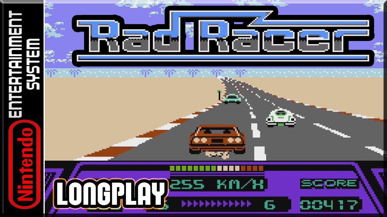 Rad Racer Full Game 100 Walkthrough Longplay Nes Youtube