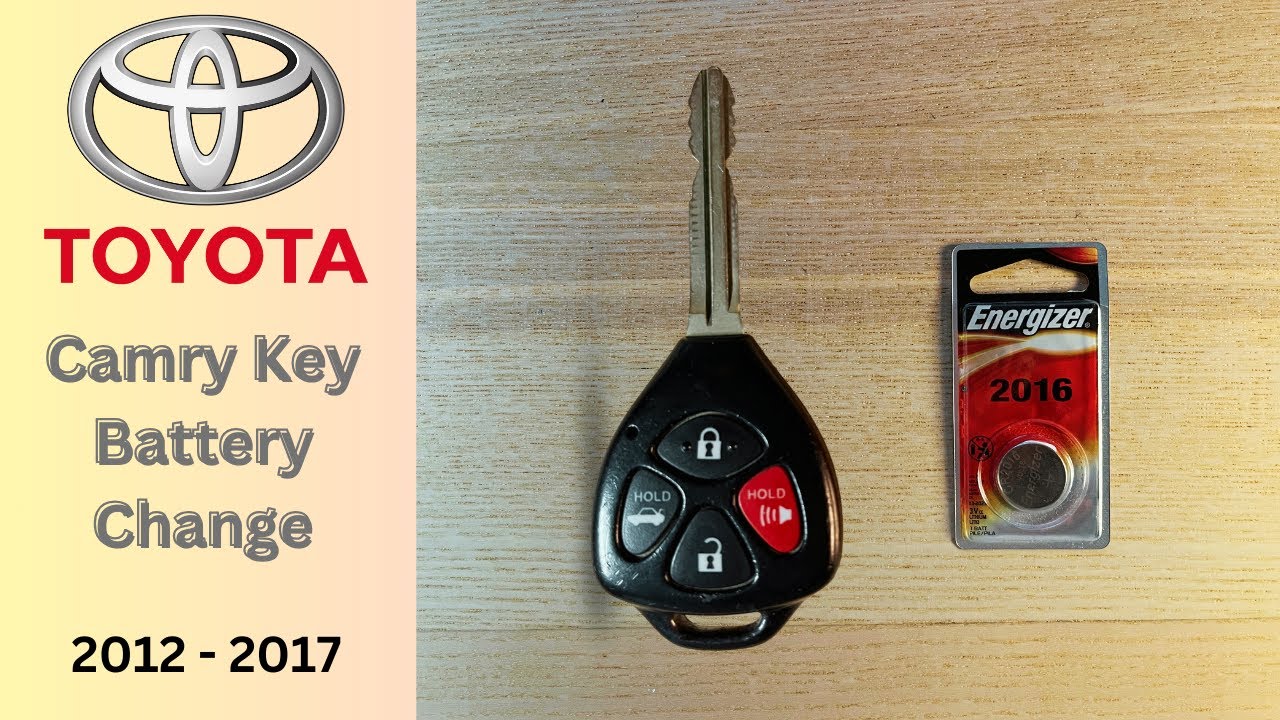 How To Change Battery Toyota Camry Key Fob