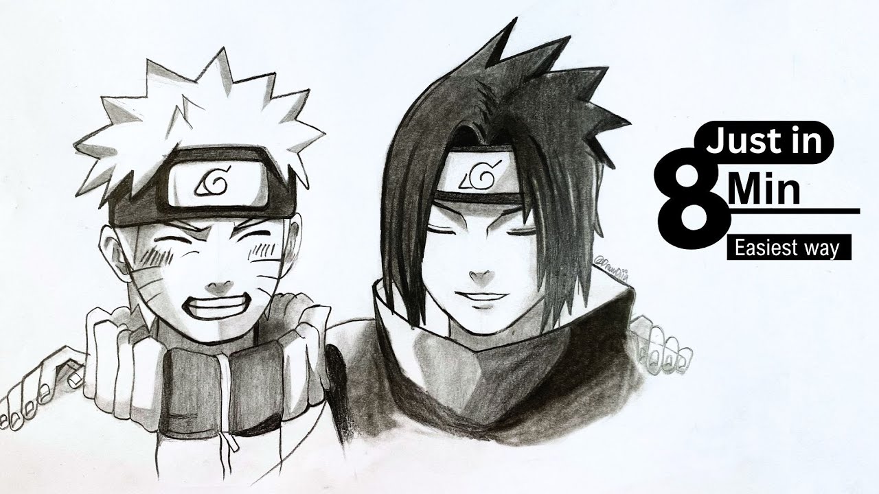 Old Sasuke Drawing Step By Step Naruto Characters Anime