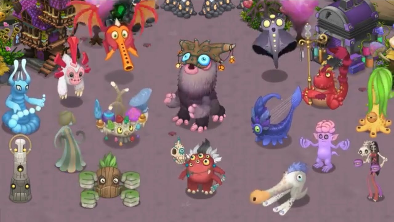 Magical Sanctum All Monsters With Sounds My Singing Monsters Youtube