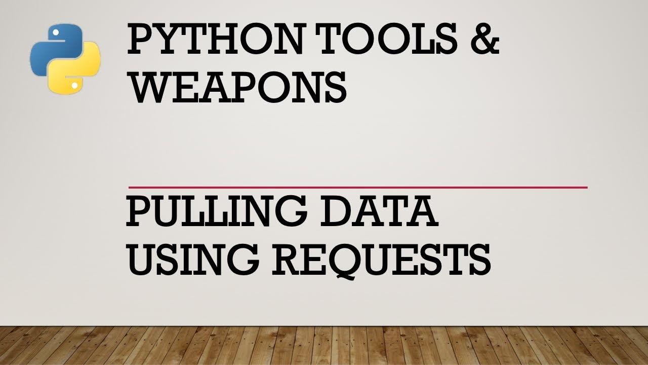 Python Requests Pulling Data Youtube