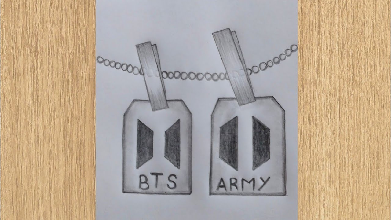 Bts Army Drawing Easy Step By Step Bts Army Drawing Bts Logo Drawing
