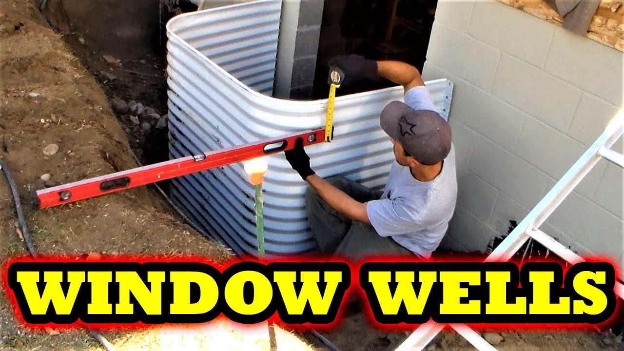 How To Install Egress Window Well Start To Finish Diy Youtube