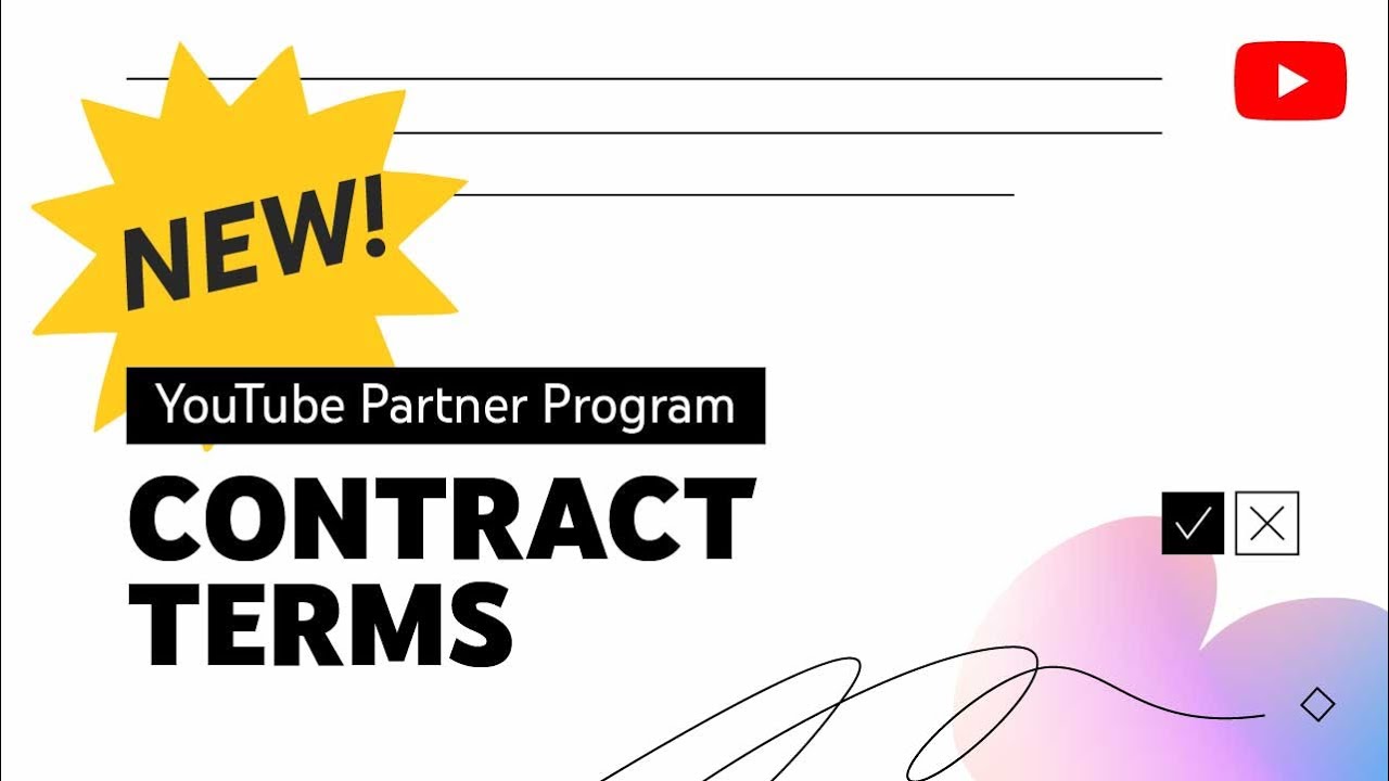 Action Needed New Youtube Partner Program Contract Terms For All