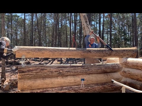 Log Cabin Build Highlights Part 7 Youtube