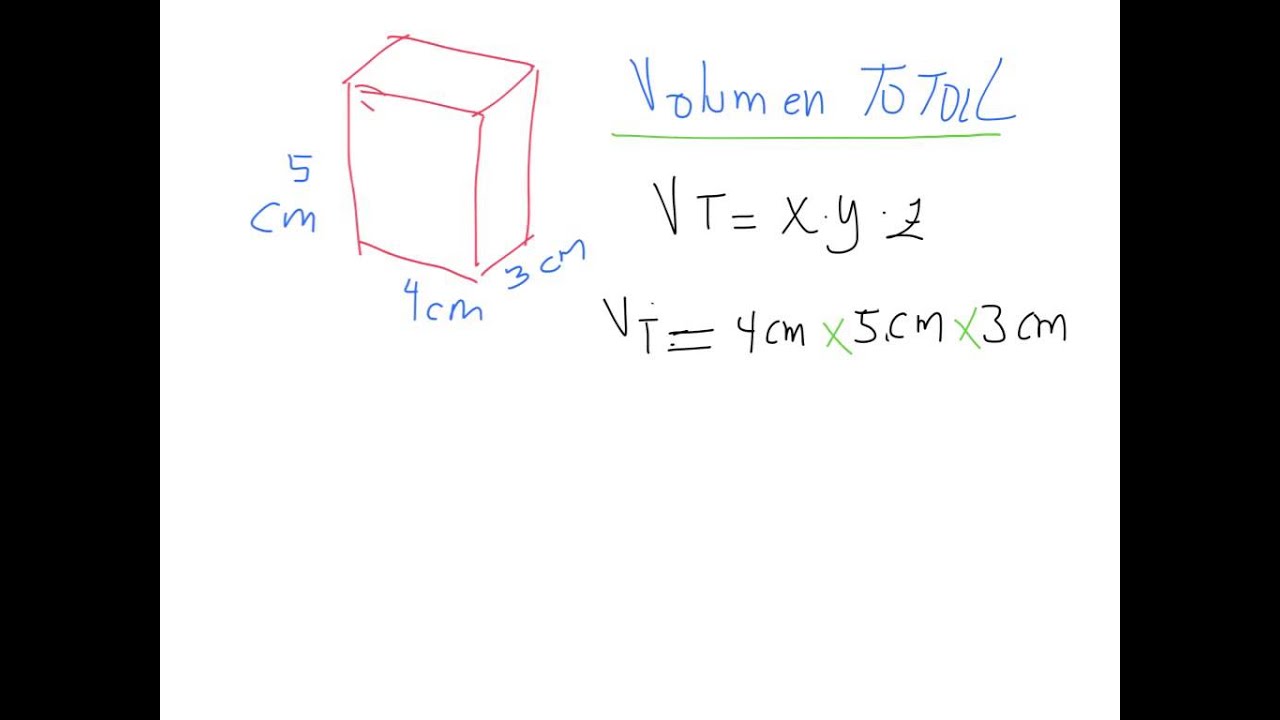 Calculo Del Volumen De Una Caja Youtube