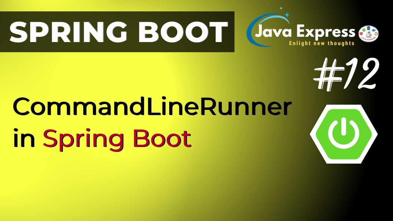 Spring Boot Commandlinerunner Example Javaexpress Youtube