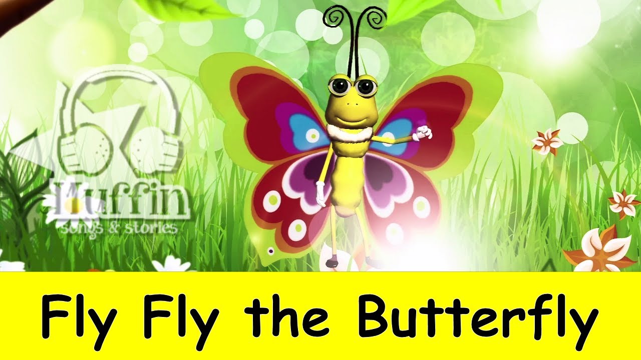 Fly Fly The Butterfly Family Sing Along Muffin Songs Youtube