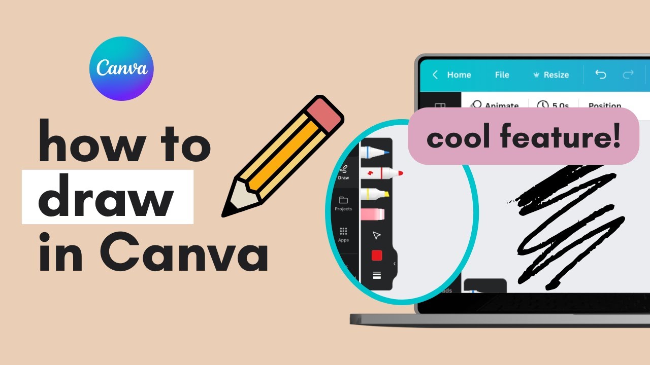 пёџ How To Draw In Canva Canva Tutorial For Beginners Youtube