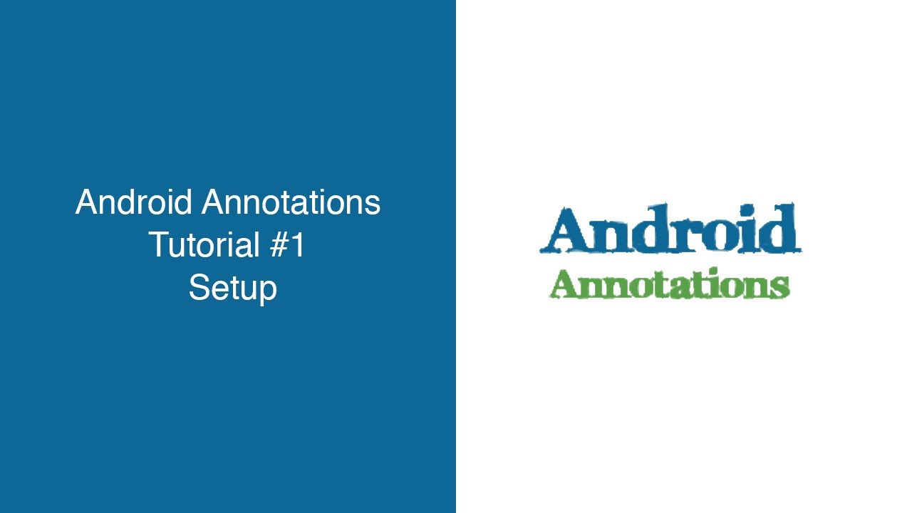 Android Annotations Tutorial 1 Setup Youtube