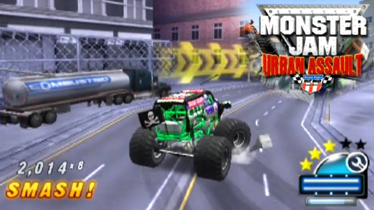 Monster Jam Urban Assault Ps2 Gameplay Youtube