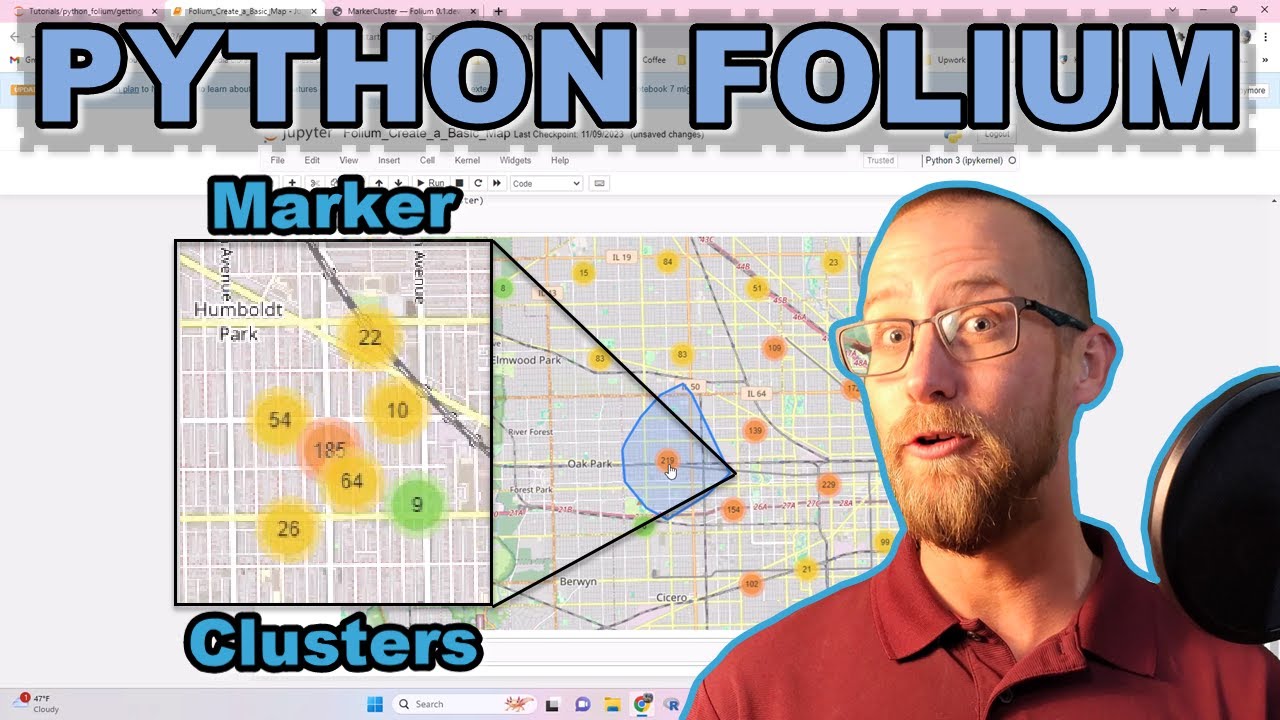 Improve Performance Using Marker Clusters In Python Folium Tutorial 4